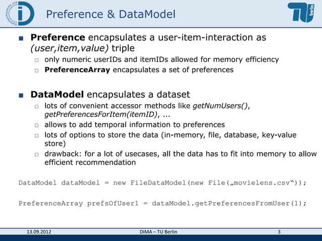 Introduction To Collaborative Filtering With Apache Mahout Ppt