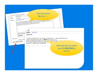 Using WebCT as an HTML Editor | PPT