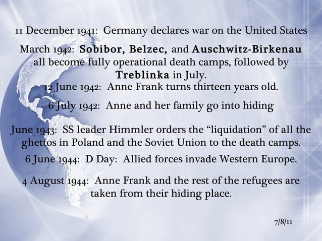 Anne Frank notes | PPT