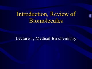 BIOCHEM INTRODUCTION | PPT