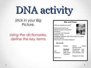 Intro to War and Peace- GCSE RE- Short Course AQA | PPT