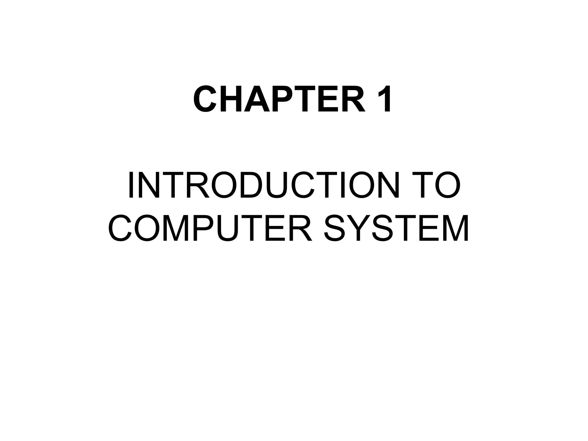 Intro. to computer system | PPT