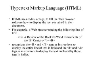 Intro. to the internet and web | PPT