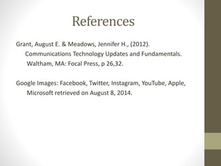 Intro. communication tech final project 2014 | PPT