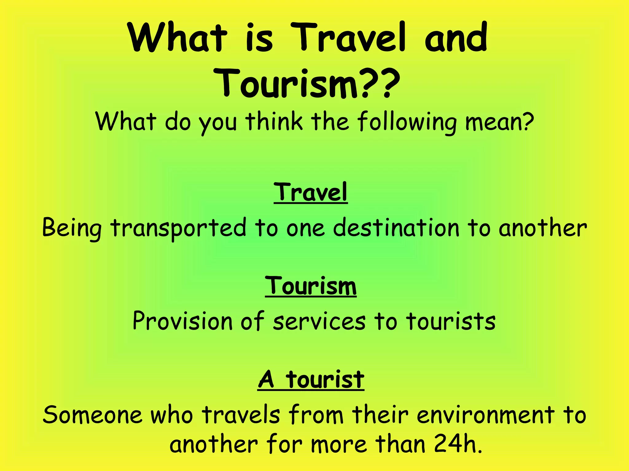 Intro to UK Travel and Tourism Industry | PPT