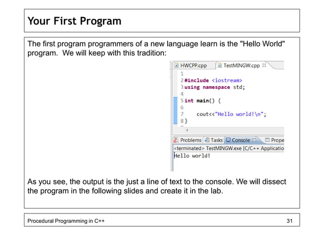 Intro. to prog. c++ | PPT