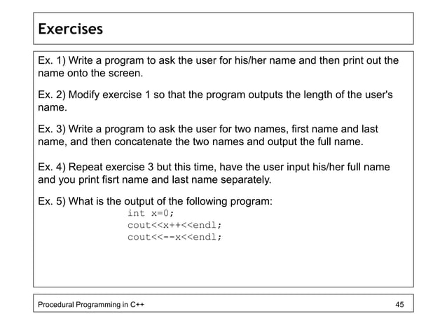 Intro. to prog. c++ | PPT