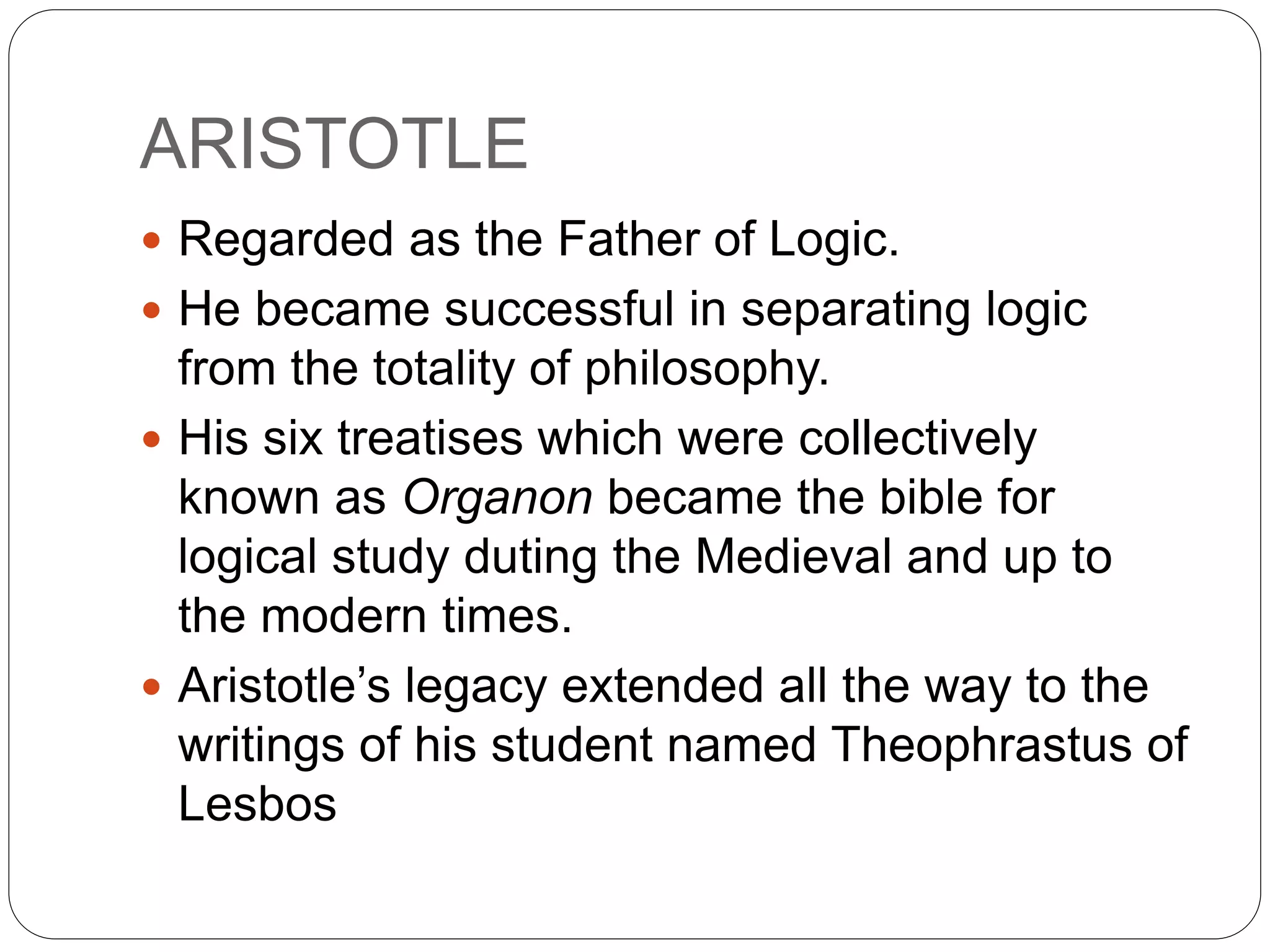 Introduction to Logic | PPTX