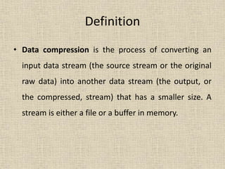 Compression Science Definition
