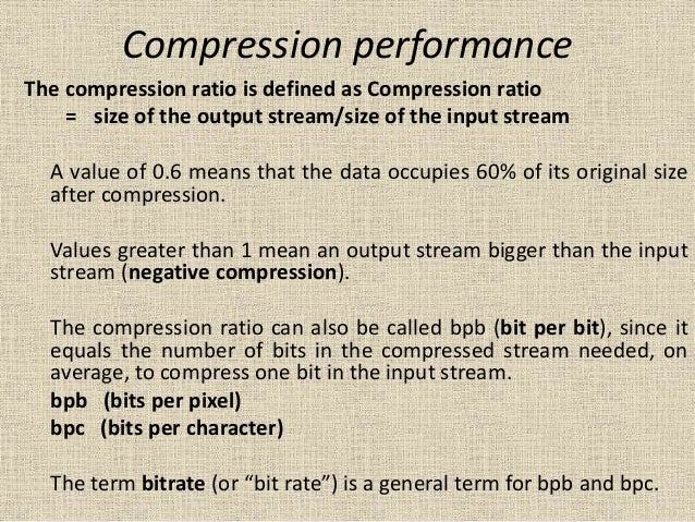 Introduction for Data Compression