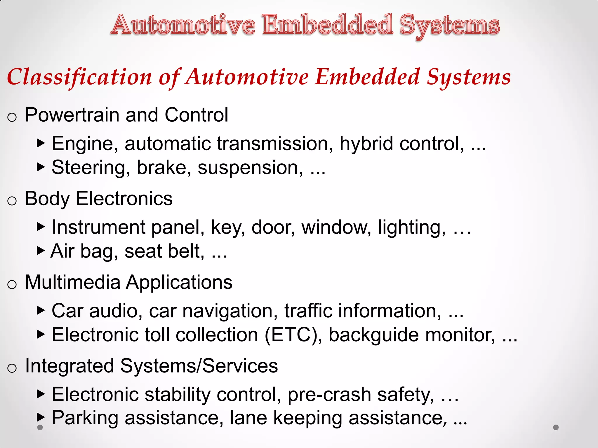Embedded Systems in Automotive | PDF
