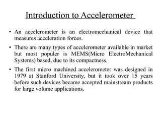 An Introduction to Capacitive MEMS accelerometer | ODP
