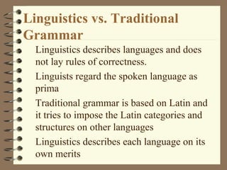 Introduction to Linguistics | PPT