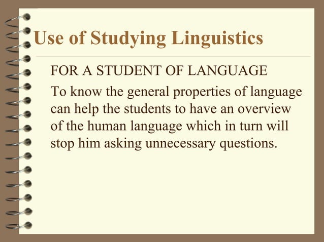 Introduction to Linguistics | PPT