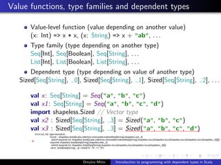 Introduction to programming with dependent types in Scala | PPT