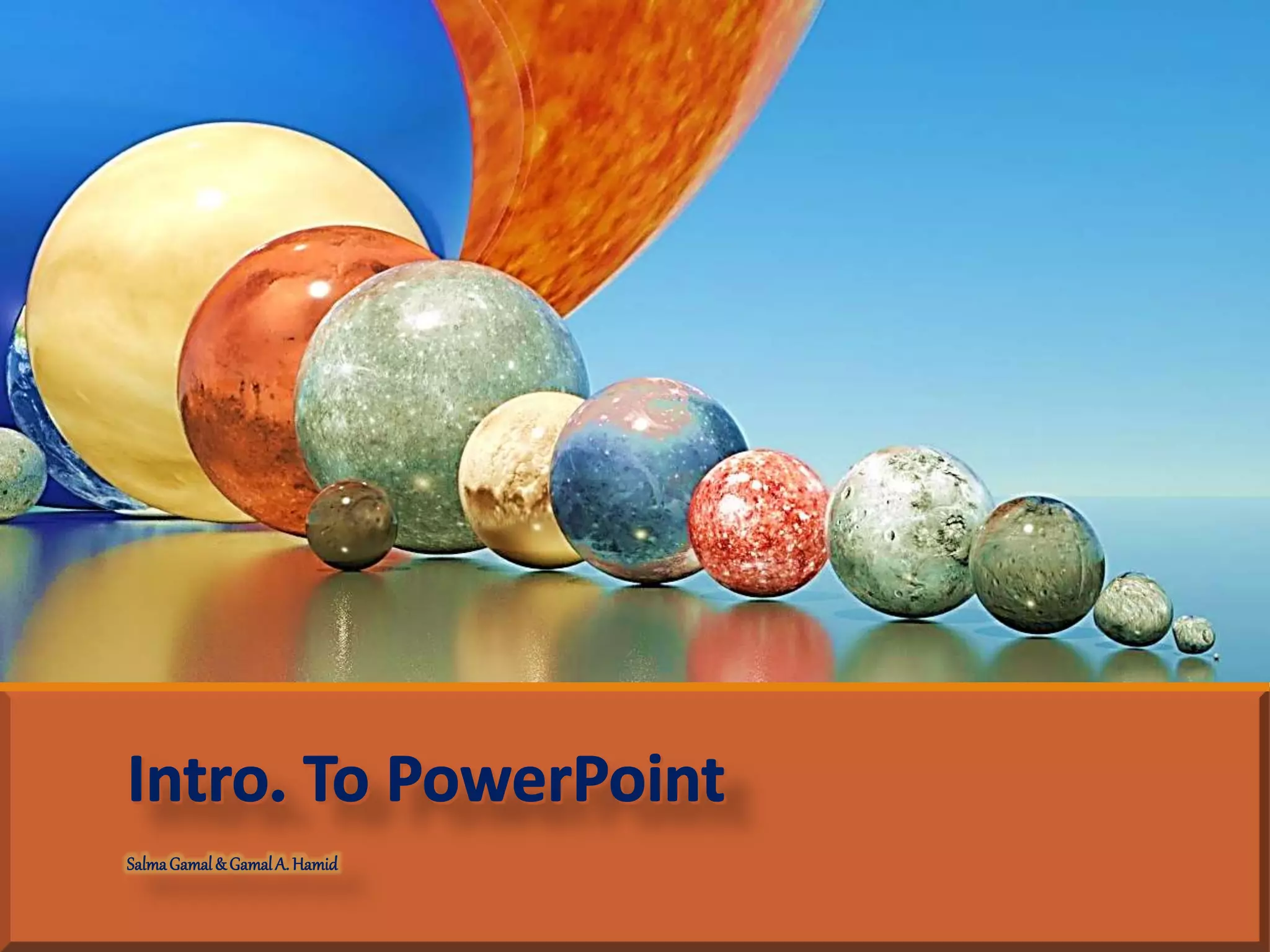 Intro. to PowerPoint | PPTX
