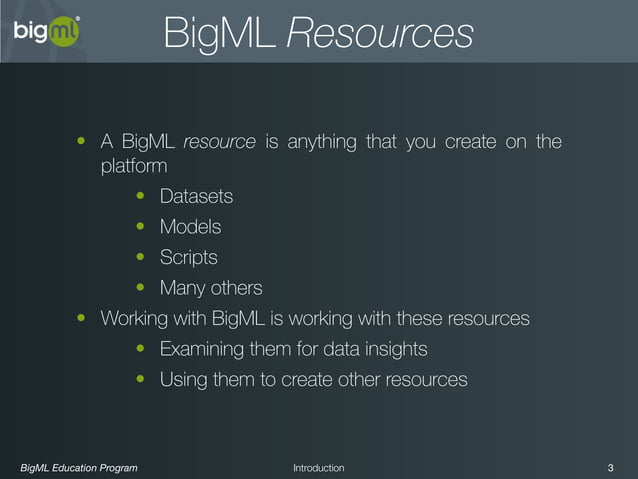 BigML Education - Introduction | PDF