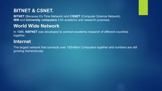 INTERNET AND E-COMMERCE | PPTX