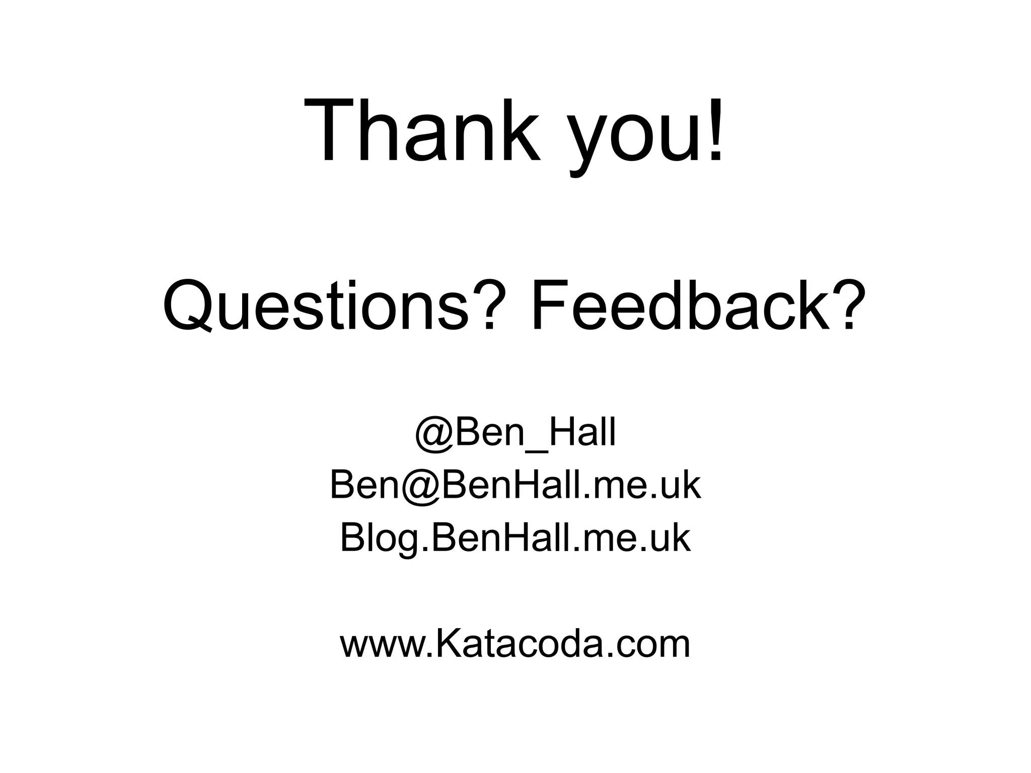 TensorFlow London 14: Ben Hall 'Machine Learning Workloads with ...