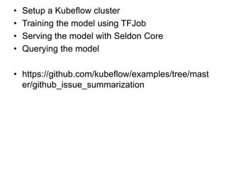 TensorFlow London 14: Ben Hall 'Machine Learning Workloads with ...