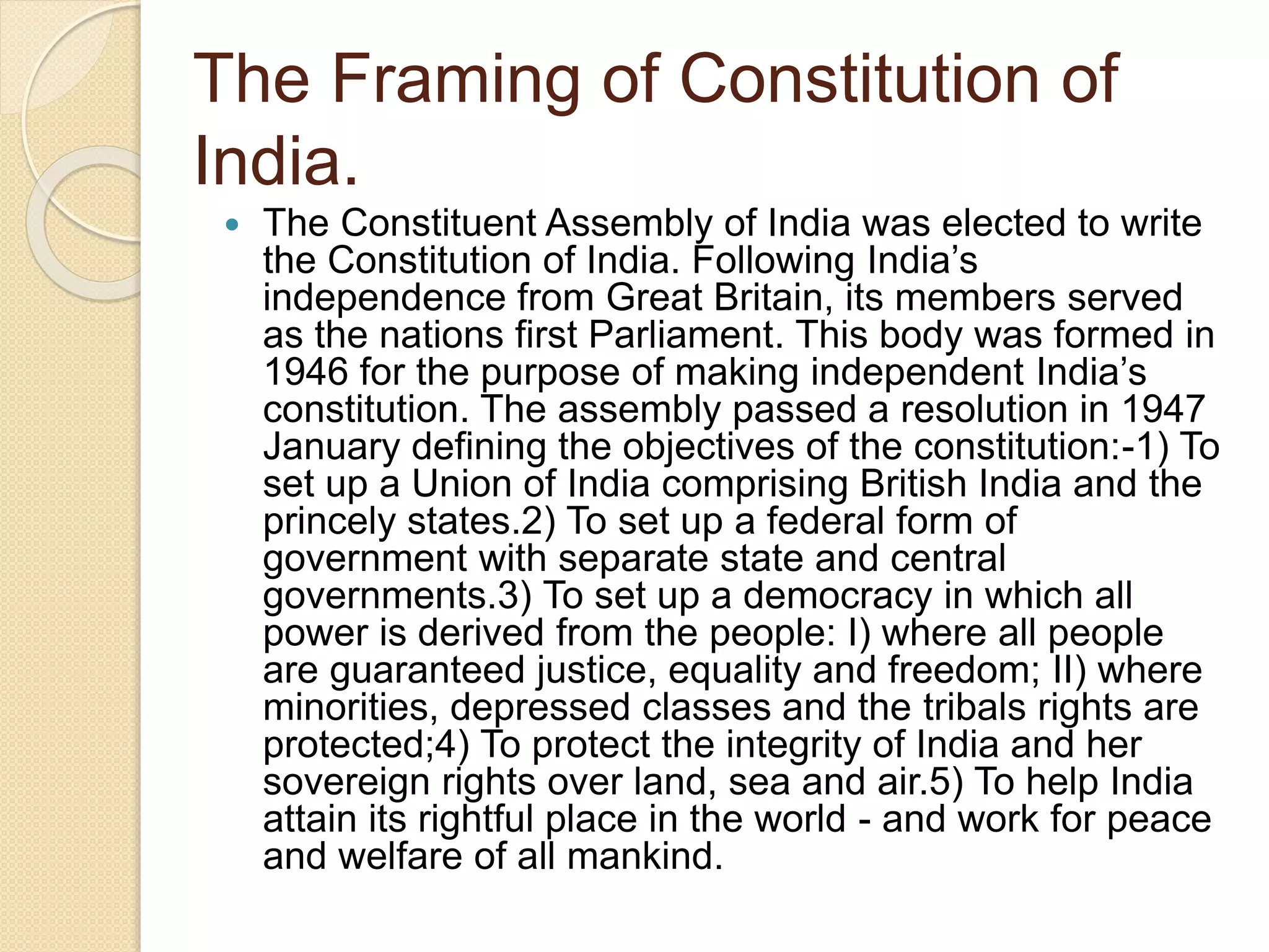 Introduction to constitution | PPTX