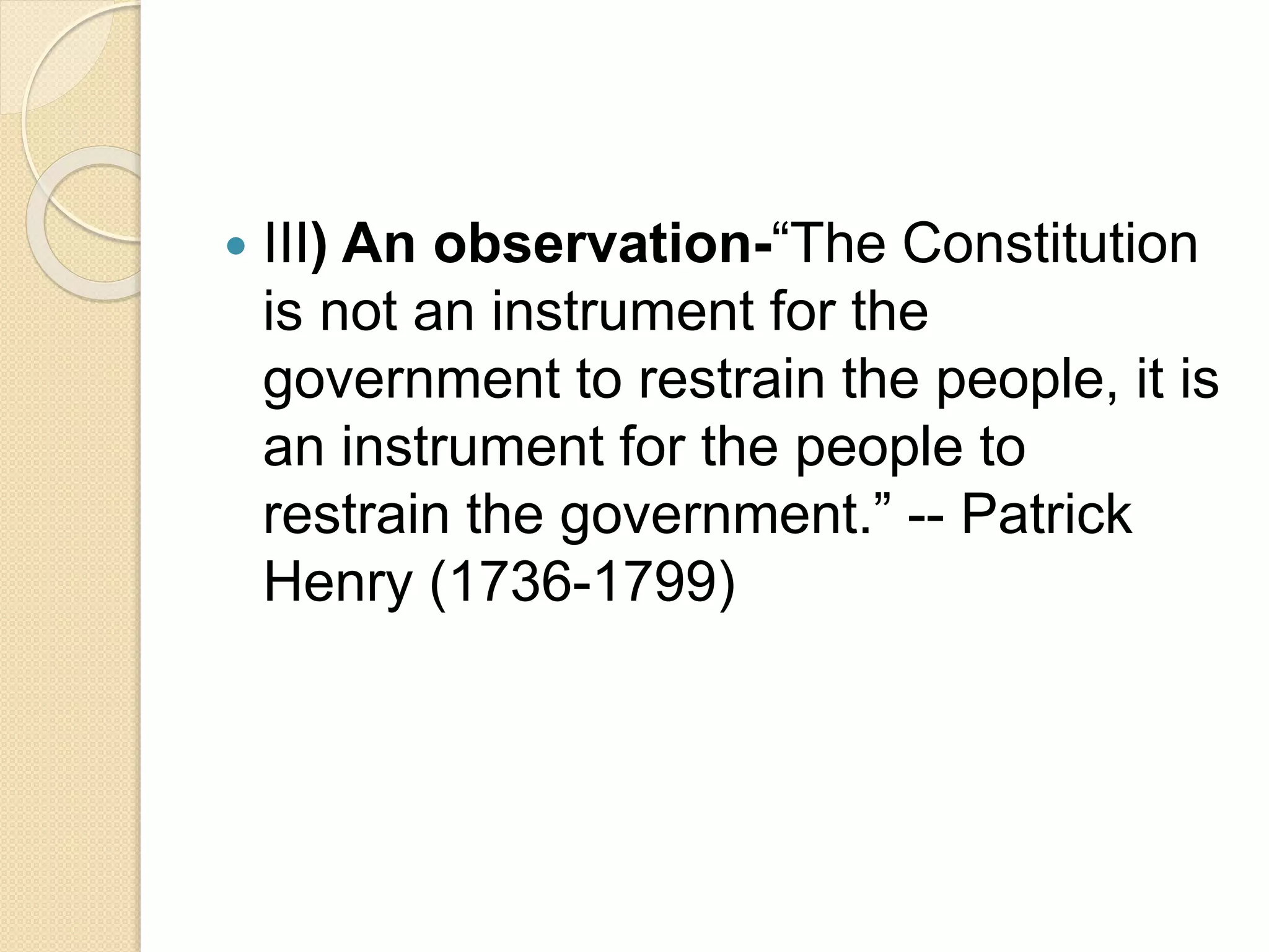 Introduction to constitution | PPTX