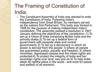 Introduction to constitution | PPTX