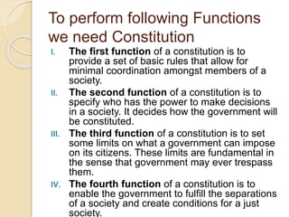 Introduction to constitution | PPTX