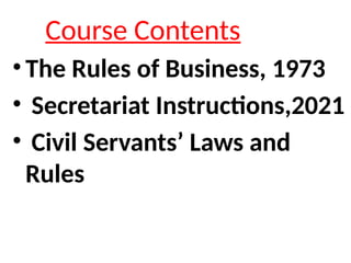 Introduction to Government procedures and Management | PPTX