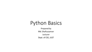 Introduction to Python Programming | PPTX | Programming Languages | Computing