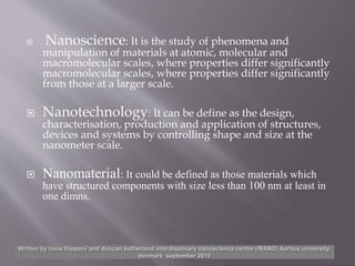 Nanoscience and Nanotechnology | PPTX