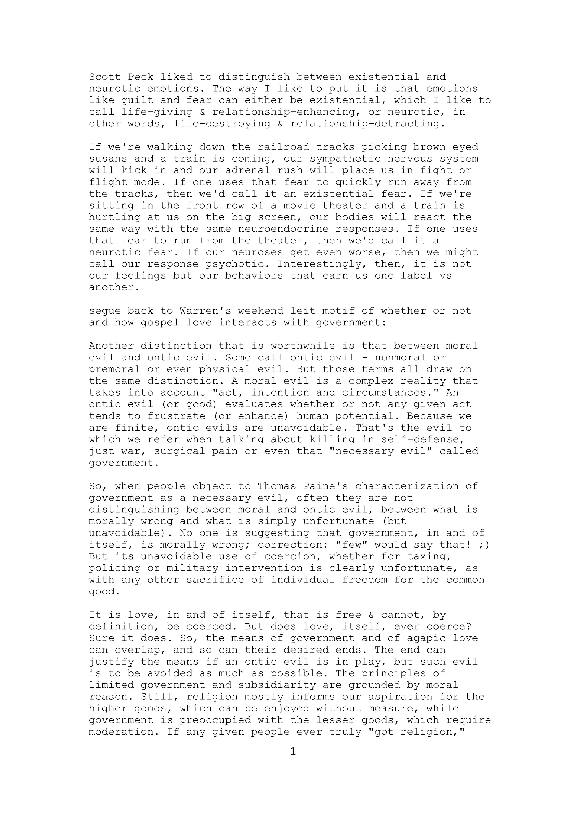 Intro to neurotic & ontic distinctions | PDF