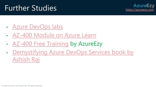 APPLYING DEVOPS STRATEGIES ON SCALE USING AZURE DEVOPS SERVICES | PPT