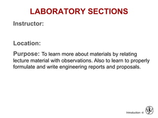 Materials Science and Engineering Introduction | PPTX