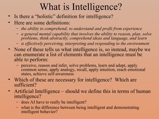 Introduction and basics of Artificial Intelligence | PPT
