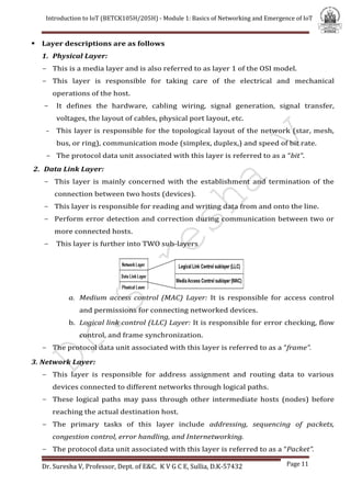 Intro. IoT- Module 1 by Dr.Suresha V, KVGCE | PDF