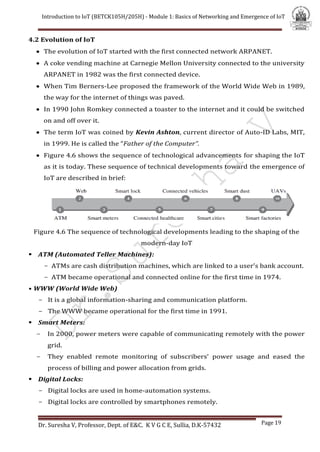 Intro. IoT- Module 1 by Dr.Suresha V, KVGCE | PDF