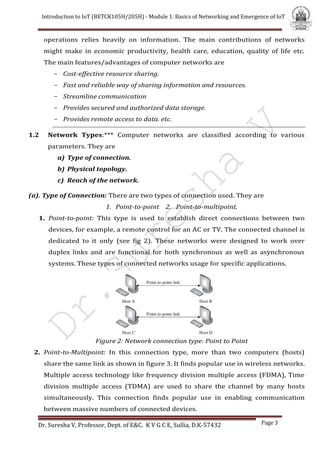 Intro. IoT- Module 1 by Dr.Suresha V, KVGCE | PDF