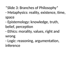 introduction to philosophy (senior high) | PPT