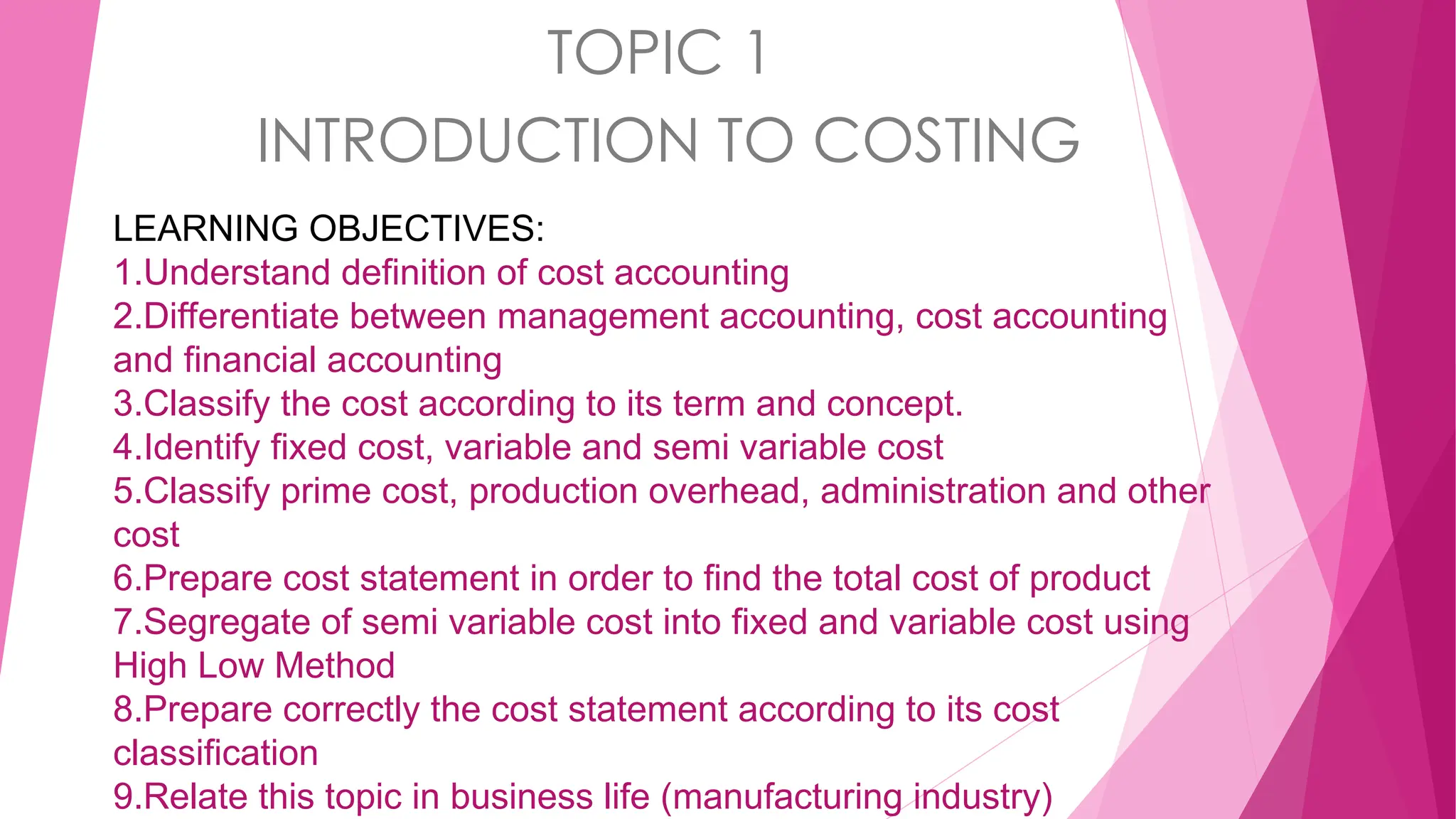 INTRO to cost accounting fundamental of accounting cost accounting.ppt