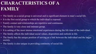 SOCIAL INSTITUTIONS AND FAMILY | PPTX