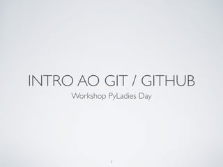 Intro ao Git e GitHub | PPT