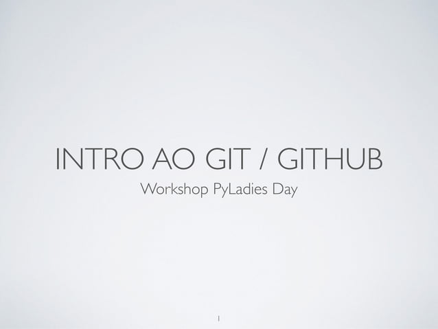Intro ao Git e GitHub | PPT