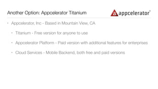 Introduction to Appcelerator Titanium | PPT