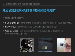 ITD 150: Intro to Augmented Reality | PPT