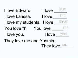 Intro b-unit-16-object-pronouns | PPT