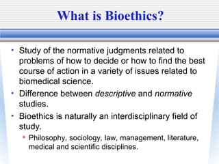 Introduction to Bioethics | PDF