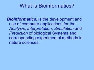 Intro bioinfo | PPT
