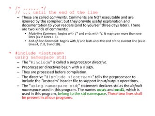 Introduction Of C++ | PPTX