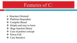 Introduction of C Programming | PPT